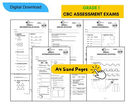 Free Easy Grade 1 Exams Pdf Printable Assessments Chalkboard
