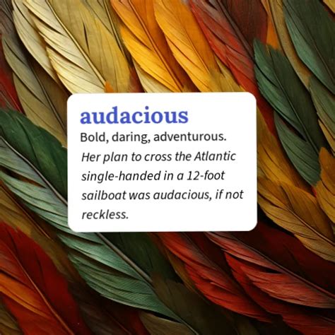 Urban Dictionary Audacious