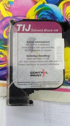 Tij Solvent Black Ink Cartridgecontrol Print At ₹ 8560 Handheld