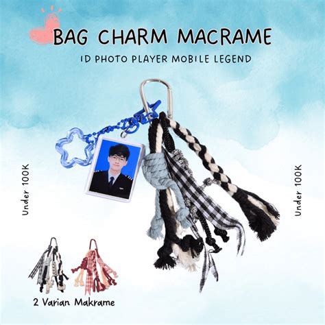 Jual Bag Charm Macrame Id Photo Player Mlbb Ganci Shopee Indonesia