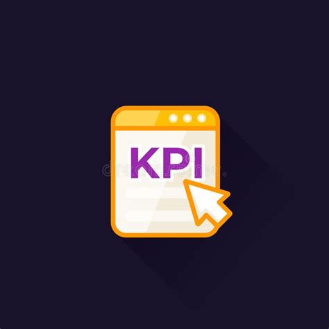 KPI Key Performance Indicator Vector Icon Stock Vector Illustration Of Target Review