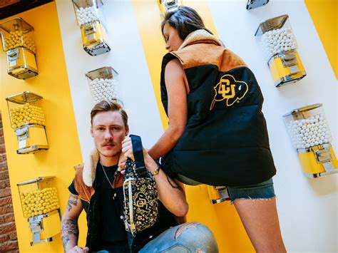 Cu Buffs Vest University Of Colorado Puffy Vest With Ralphie Logo B Fresh Gear