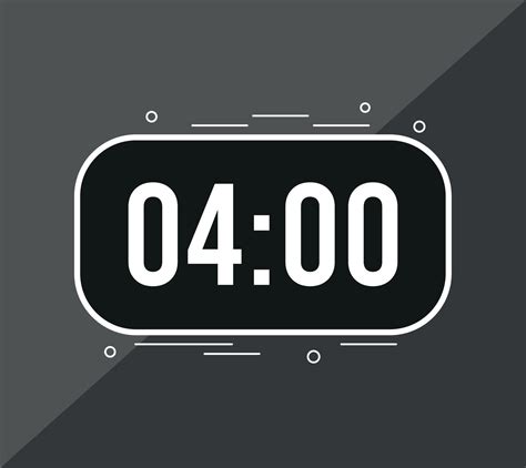 4 Minutes Vector Clock Counting Time Timer To Set Minutes 41137423