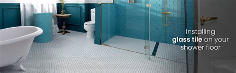 Shower Floor Shine Mastering Glass Tile Installation Like A Pro