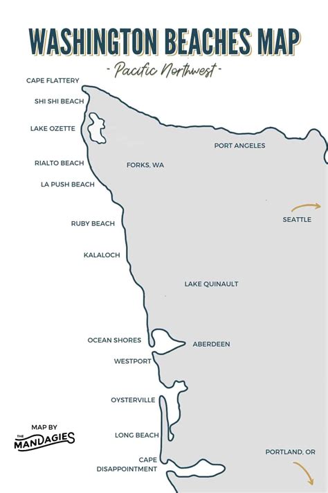 Navigating The Beauty Exploring The Washington State Coast Map