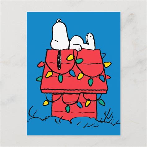 Snoopy Laying On His House Christmas