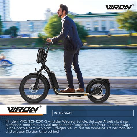 Viron E Scooter Xi 1200 S Long Range 20ah Mit Straßenzulassung 20 Km H