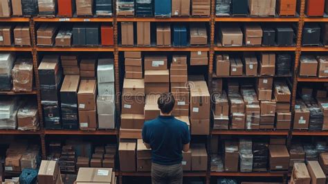 Package Distribution By Postal Worker Delivery Process Shipment Transfer Logistics Task