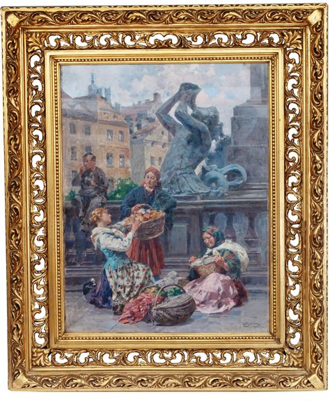 Zdzisław Jasiński Przekupki Na Placu Zamkowym 1923 R