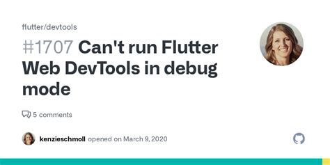 Cant Run Flutter Web Devtools In Debug Mode · Issue 1707 · Flutter