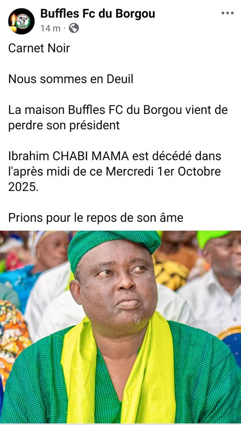 Bénin Football Les Buffles Du Borgou En Deuil Le Champion