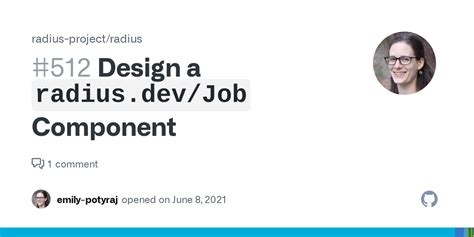 Design A `radiusdevjob` Component · Issue 512 · Radius Projectradius · Github