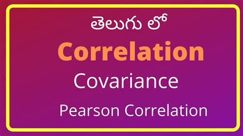 Correlation And Covariance In Statisticsstatistics For Machine Learning And Data Science In