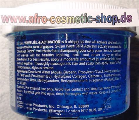 S Curl Wave Jel Activator 10 5 Oz Afro Cosmetic Shop