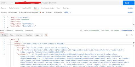 error creating incidents crm do not support direct update of entity reference properties use
