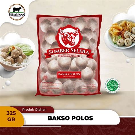 Jual Bakso Sapi Sumber Selera Polos Regular Meatballs Bakso 25 Pcs