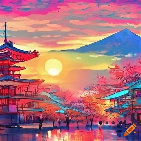 Japanese Scenery Sketches