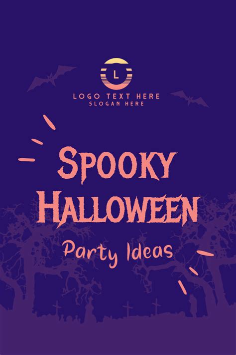 Spooky Halloween Pinterest Pin Brandcrowd Pinterest Pin Maker