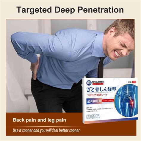 Sciatica Pain Relief Patch 12 Stickersbox Treat Butt Pain Compressed