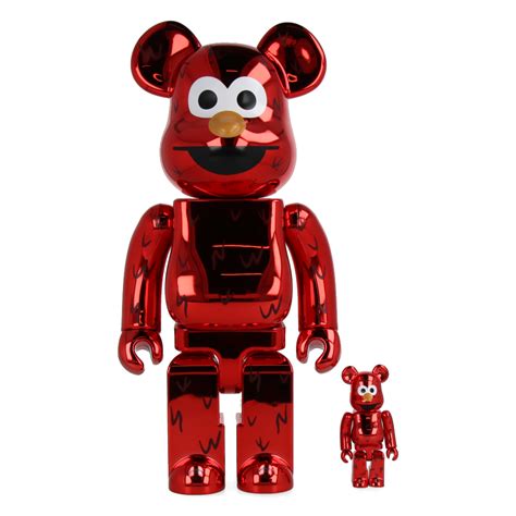 400 100 Bearbrick Elmo Chrome Ver Medicom Toy Sesame Street