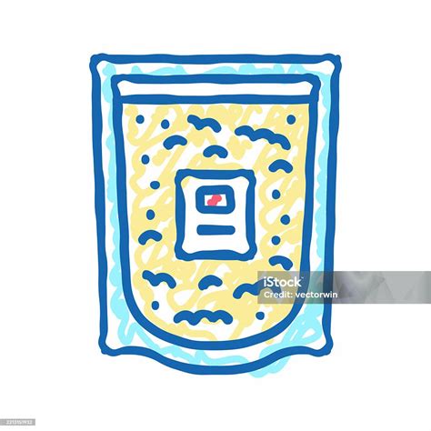 Colloidal Oatmeal Icon Doodle Illustration Stock Illustration