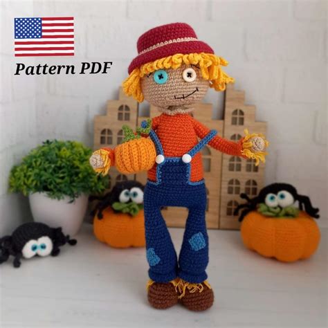 Scarecrow Crochet Pattern Printable Pdf Amigurumi Today Shop