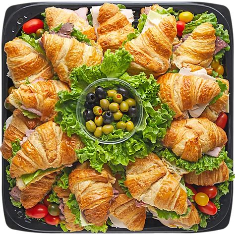 Deli Catering Tray Sandwich Croissant 16 Inch Each Albertsons