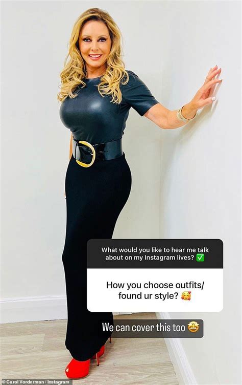 Carol Vorderman Flaunts Her Svelte Figure And Flashes Her Abs In Snaps