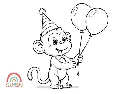 Małpka Kolorowanki Do Druku Kolorusie