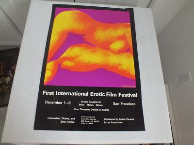 First Annual Erotic Film Festival San Francisco Poster Paul Kagan Art