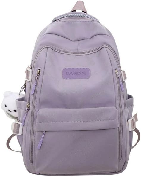 Preppy Backpack Sketch Teddy Bear Backpack Cute Aesthetic Backpack With