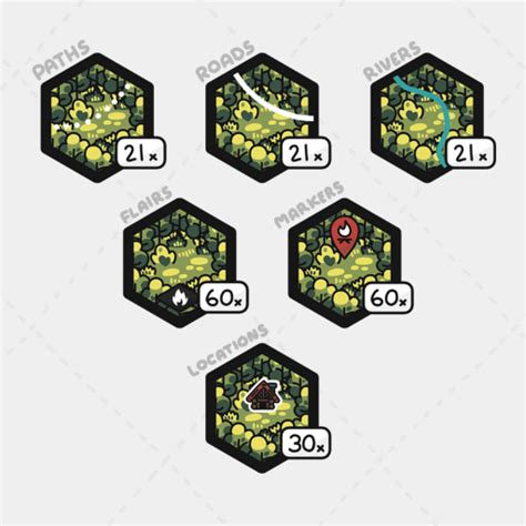Isle Of Lore 2 Hex Tiles Pointy Roll20 Marketplace Digital Goods