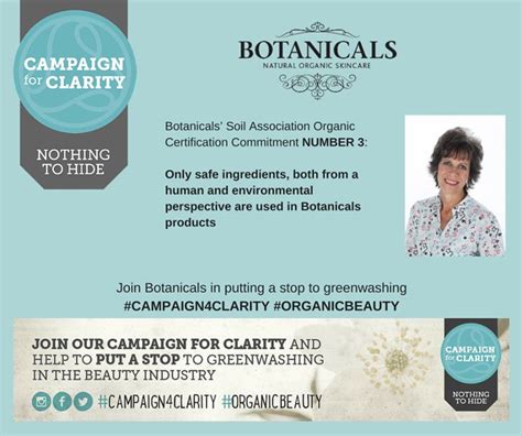 Botanicals Commitment 3 Campaign4clarity Organicbeauty Natural