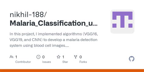 Github Nikhil 188 Malaria Classification Usingdl In This Project I Implemented Algorithms