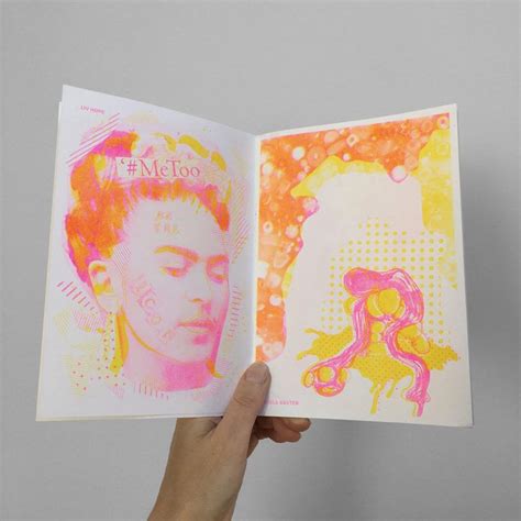 Risograph Feminist Arts Zine Paper Rhino Risograph Print Art Zine