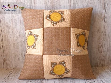 Ith Quilt Block Echo Quilt Flowe Applique Machine Embroidery Design