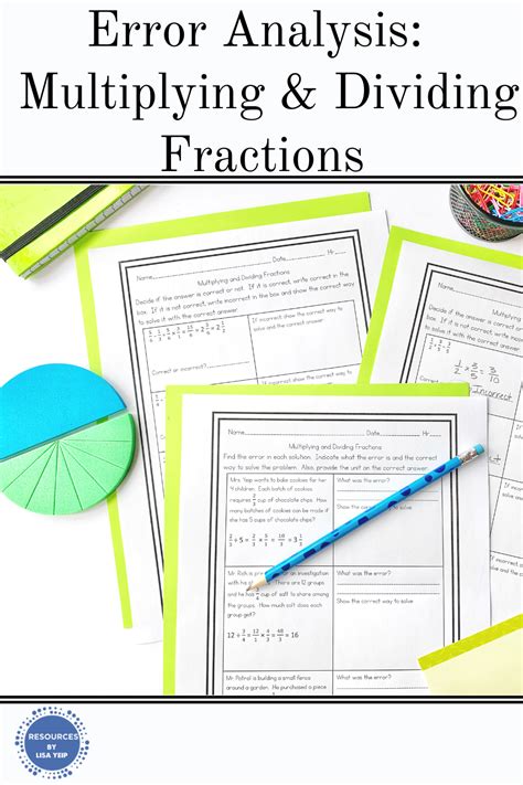 Multiplying And Dividing Fractions Error Analysis Fractions Error