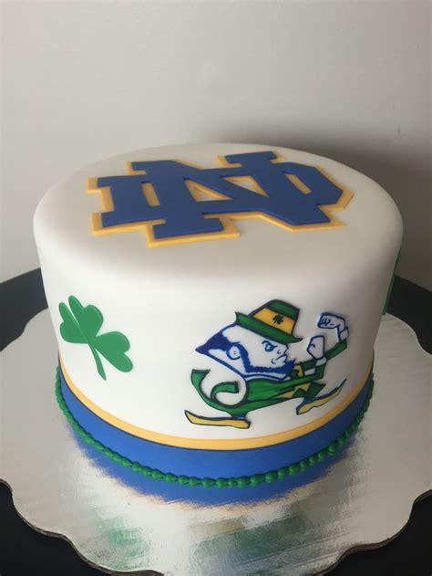 Notre Dame Cake Irish Cake Grooms Cake Football Cake