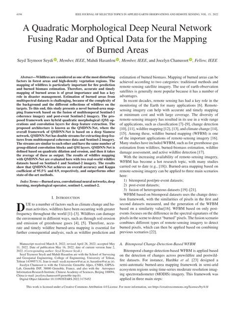 Pdf A Quadratic Morphological Deep Neural Network Fusing Radar And