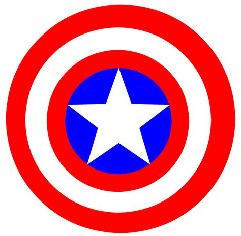 Captain America Logo Superhero Symbol Patriotism Emblem Png