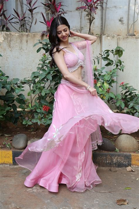 Vedhika Kumar Navel Photos In Pink Lehenga South Indian Actress