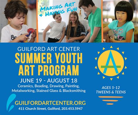 Register Now For Youth And Teen Summer Art Program At Guilford Art Center Guilford Art Center