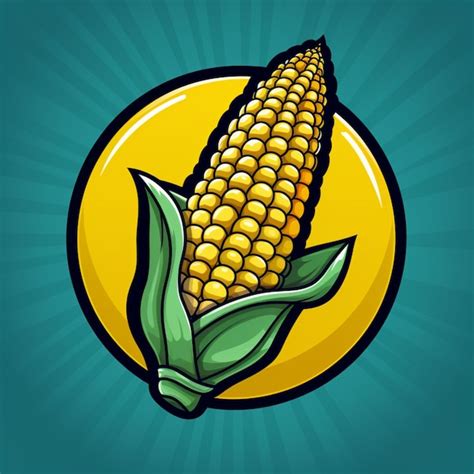 Premium Ai Image Corn Cartoon Logo