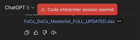 Fix “code Interpreter Session Expired” Error In Chatgpt