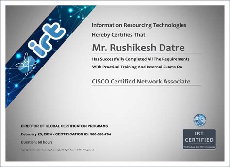 Rushikesh Datre On Linkedin Ccna Course Certification Completed
