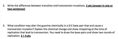 Solved Write The Difference Between Transition And Chegg