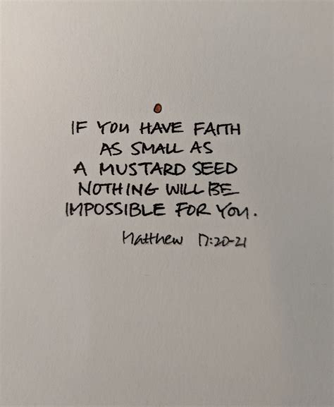 If You Have Faith As Small As A Mustard Seed Artofit