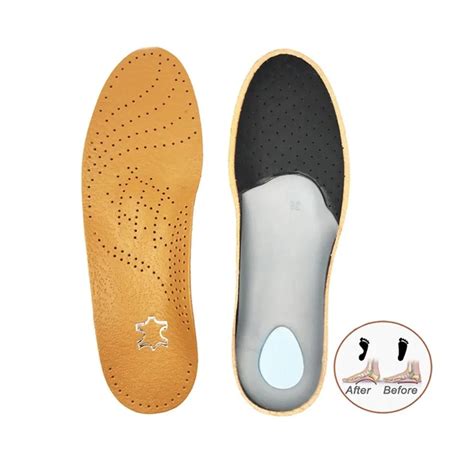 고품질 가죽 교정 깔창 평발 아치 지원 정형 외과 신발 밑창 남녀공용안창 Aliexpress