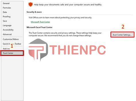 Hướng Dẫn Tắt Protected View Trong Excel ThiỆn Pc