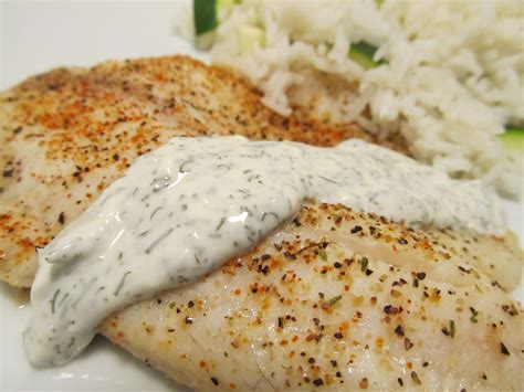 Jenns Food Journey Baked Tilapia With Creamy Lemon Dill Sauce